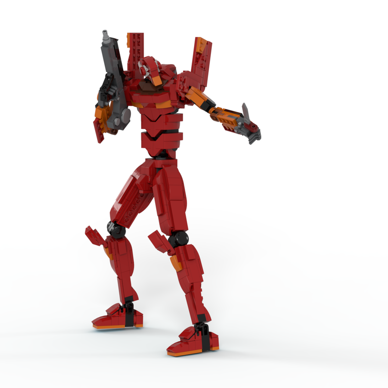 LEGO MOC Evangelion unit 02 (NGE and Rebuild color schemes) by ...