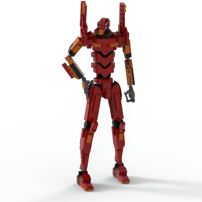 LEGO MOC Evangelion unit 02 (NGE and Rebuild color schemes) by ...