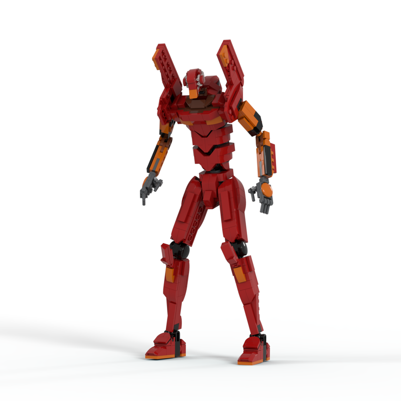 LEGO MOC Evangelion unit 02 (NGE and Rebuild color schemes) by ...