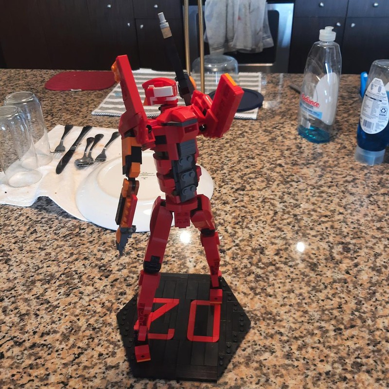 LEGO MOC Evangelion unit 02 (NGE and Rebuild color schemes) by ...