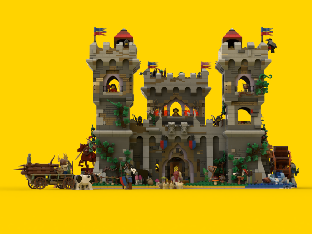 Lego Moc Nostalgic Castle Summer By Cvi Rebrickable Build With Lego