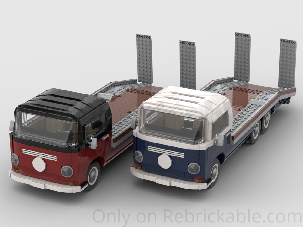 LEGO MOC-164695 Volkswagen T2 Car Hauler by huan3176 | Rebrickable ...