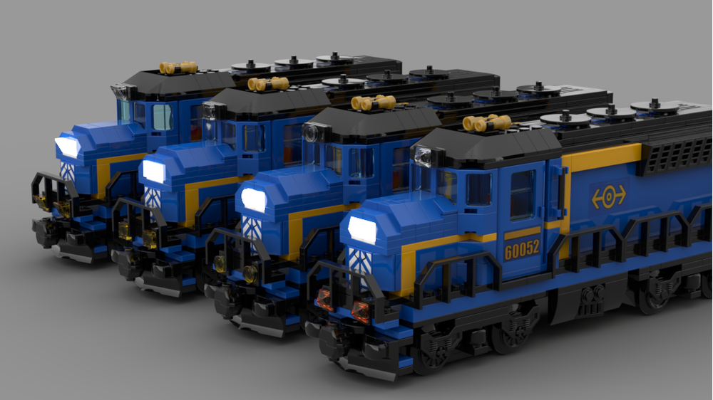 LEGO MOC 60052 Upgrades - Box Car, Gondola, Lights by TrainsWithLights ...