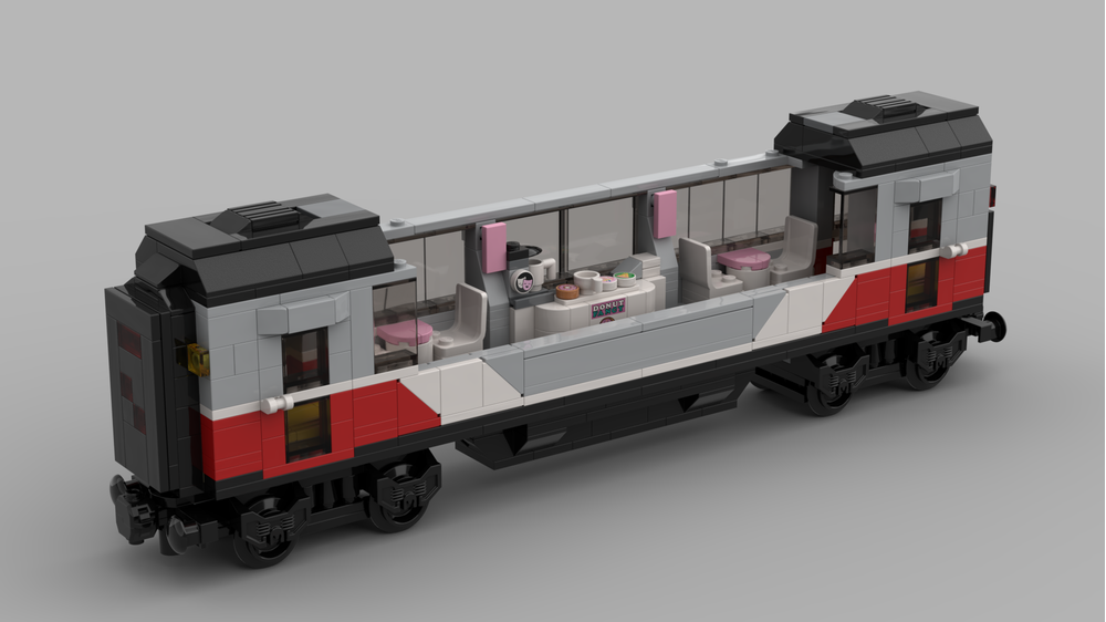 LEGO MOC Maersk Locomotive with Powered-Up Hub, Motor and Lights with ...