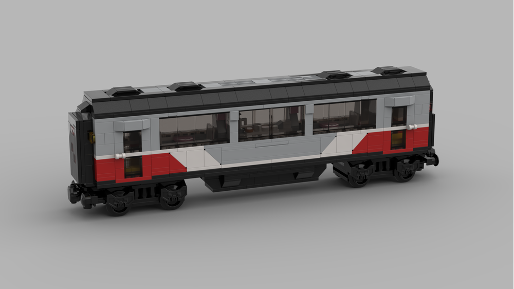 LEGO MOC Maersk Locomotive with Powered-Up Hub, Motor and Lights with ...