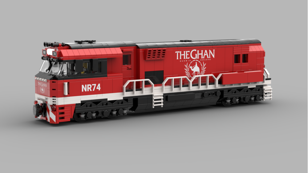 LEGO MOC The Ghan Locomotive with Powered-Up Hub, Motor and LIGHTs! by ...