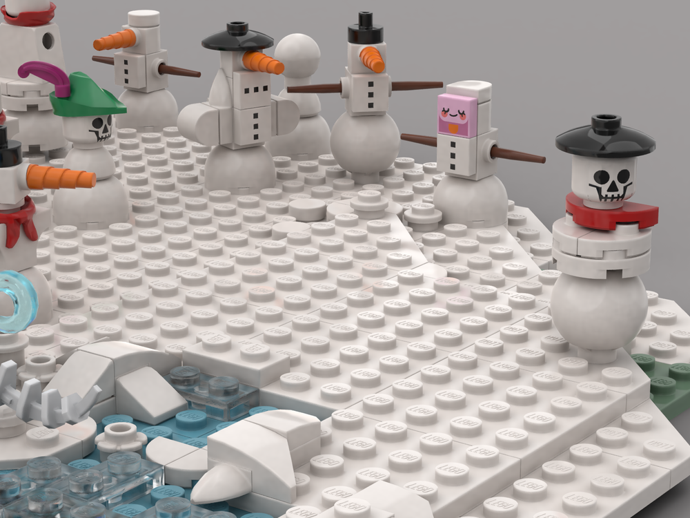 LEGO MOC Let's make snowmen! by cvi | Rebrickable - Build with LEGO