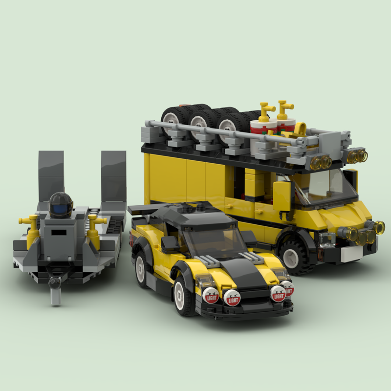 LEGO MOC Rally Team Transporter by Wacky | Rebrickable - Build with LEGO