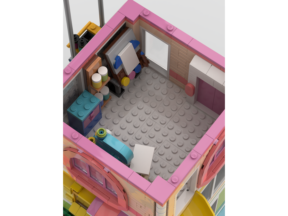 Lego Moc Friends Community Centre Tower Modular By Ktbrickworks