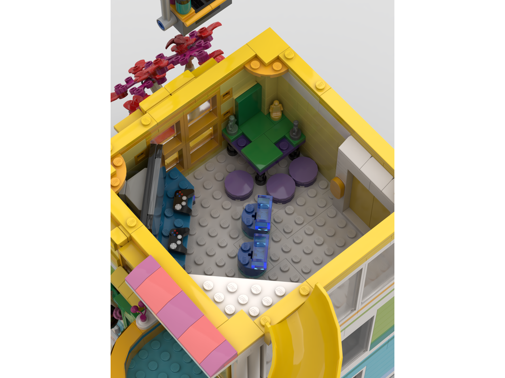 Lego Moc Friends Community Centre Tower Modular By Ktbrickworks