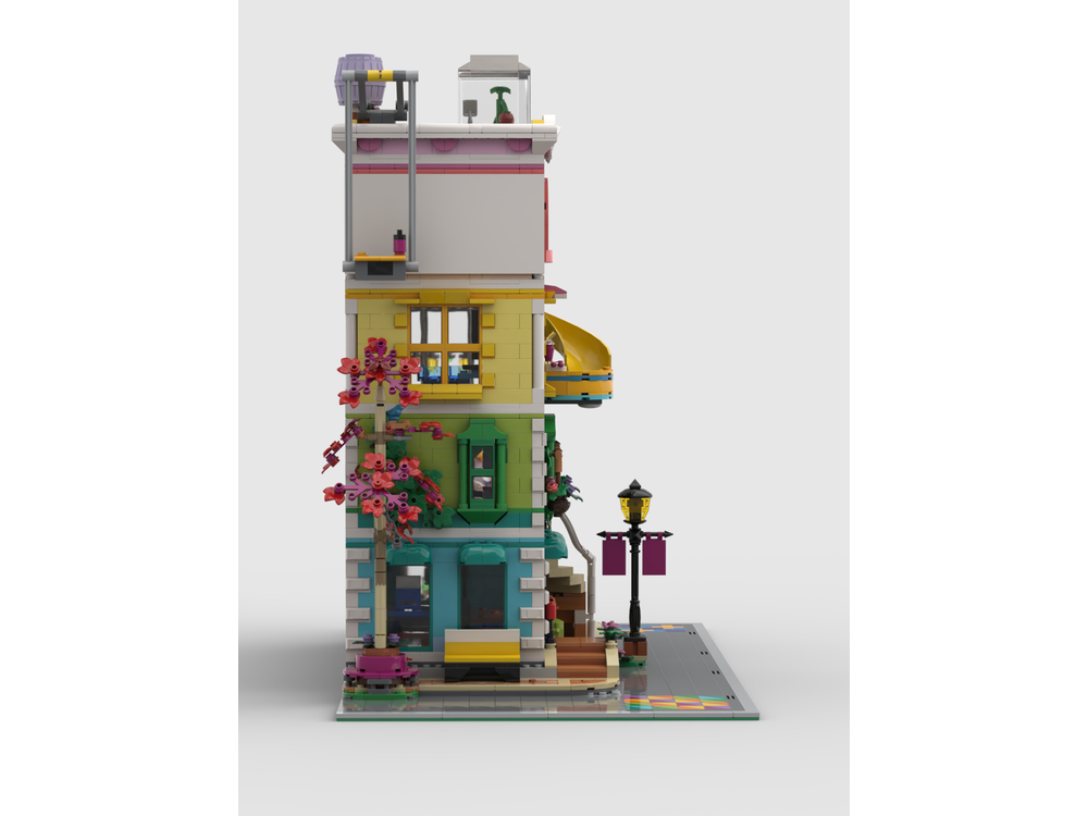 Lego Moc Friends Community Centre And Kitchen Combined Modular By