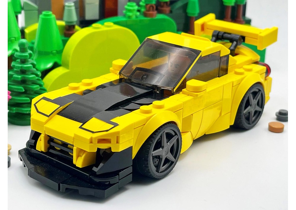 Lego Moc Keisukes Mazda Rx7 From Initial D By Ibrickeditup