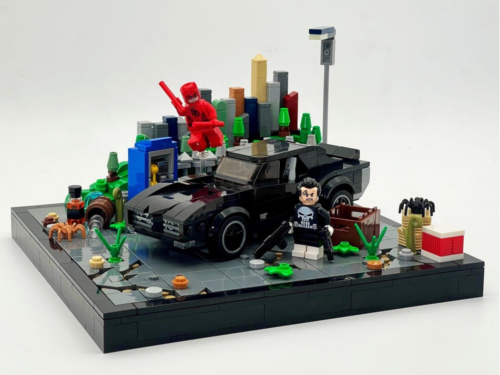 Lego Moc Abandoned Lot Diorama By Ibrickeditup Rebrickable Build