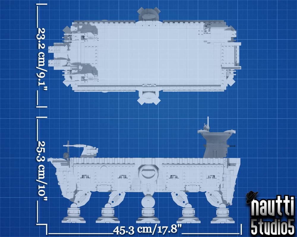 Lego Moc All Terrain Landing Platform At Lp By Hautti5 Rebrickable