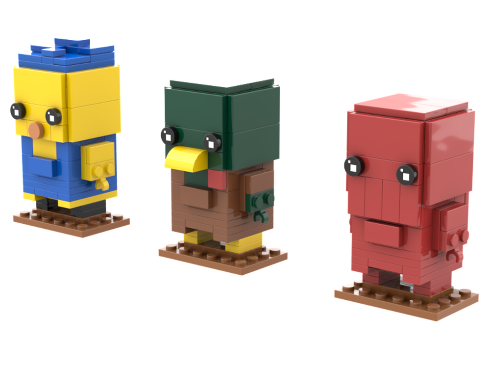 LEGO MOC Yellow Guy, Red Guy, and Duck from DHMIS by BoxDez ...
