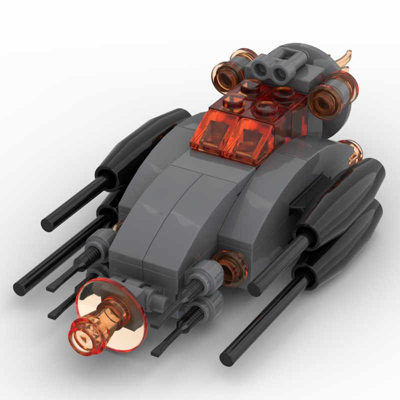 LEGO MOC Small Microscale Spaceship by Ben_Stephenson | Rebrickable ...