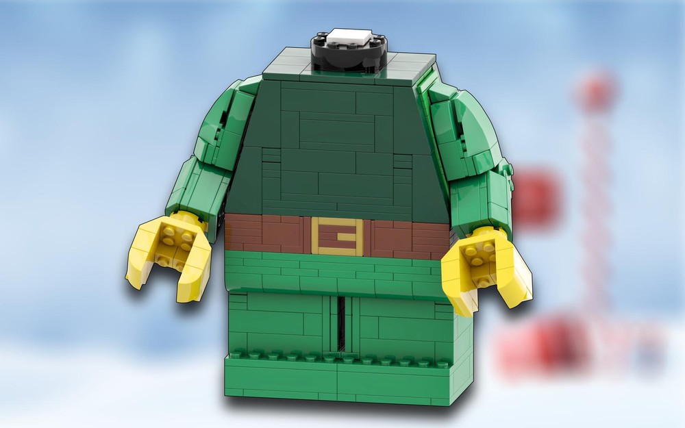 LEGO MOC-164769 Up-Scaled LEGO Minifigure - Elf Costume by ZTBricks ...