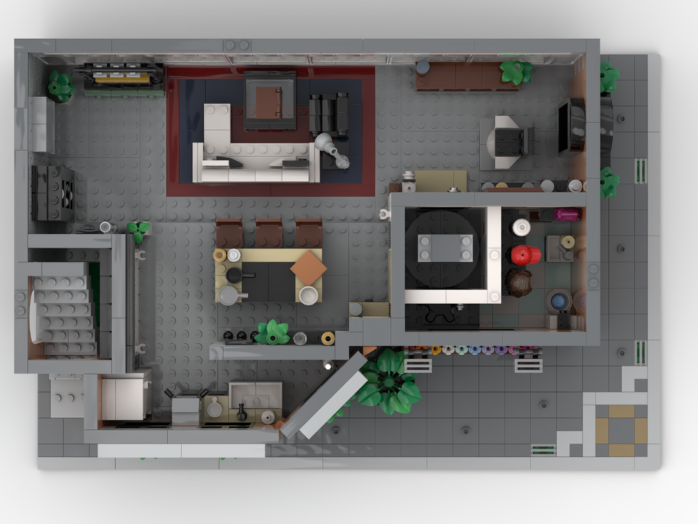Lego Moc Sitcomplex Queer Eye Ground Floor Without Roof By Brick