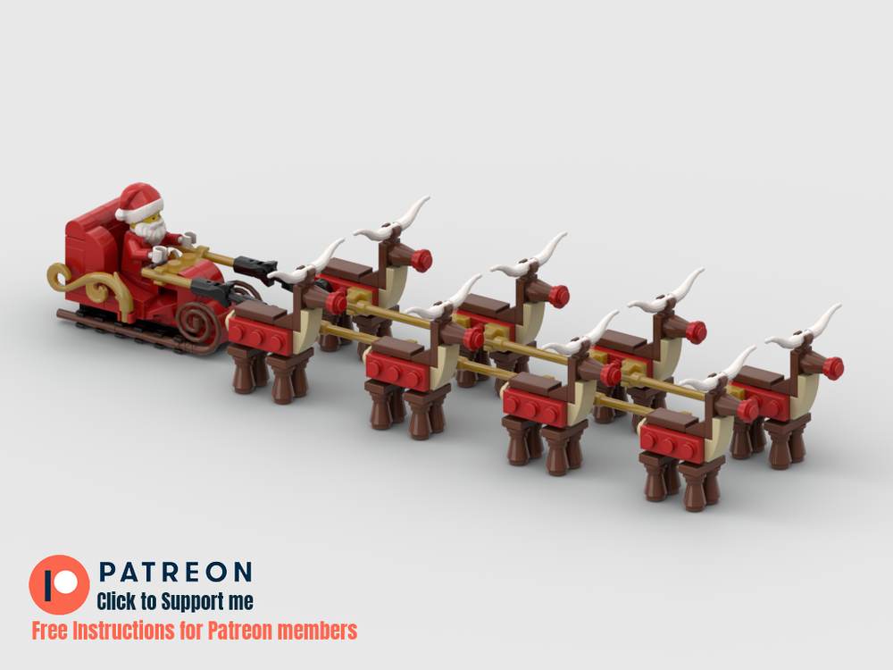 LEGO MOC Santa's Sleigh by gabizon | Rebrickable - Build with LEGO