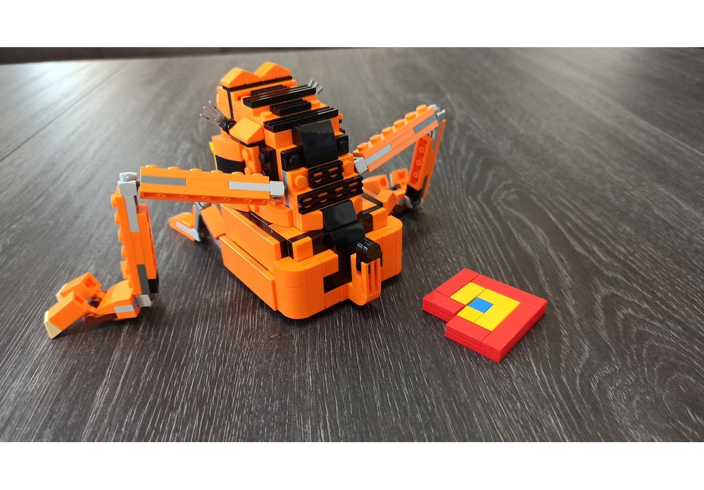 LEGO MOC Garfield / Gorefield figure from "Jon I require lasagna" by ...