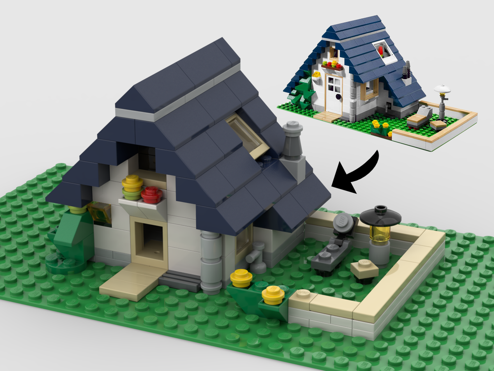 LEGO MOC 5189 - Mini Summer Home by nkende | Rebrickable - Build with LEGO