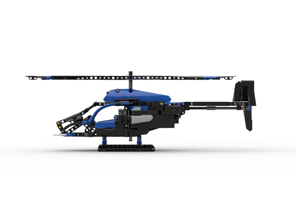 Lego Moc 42123 Model B Police Helicopter By Xaerozkota Rebrickable