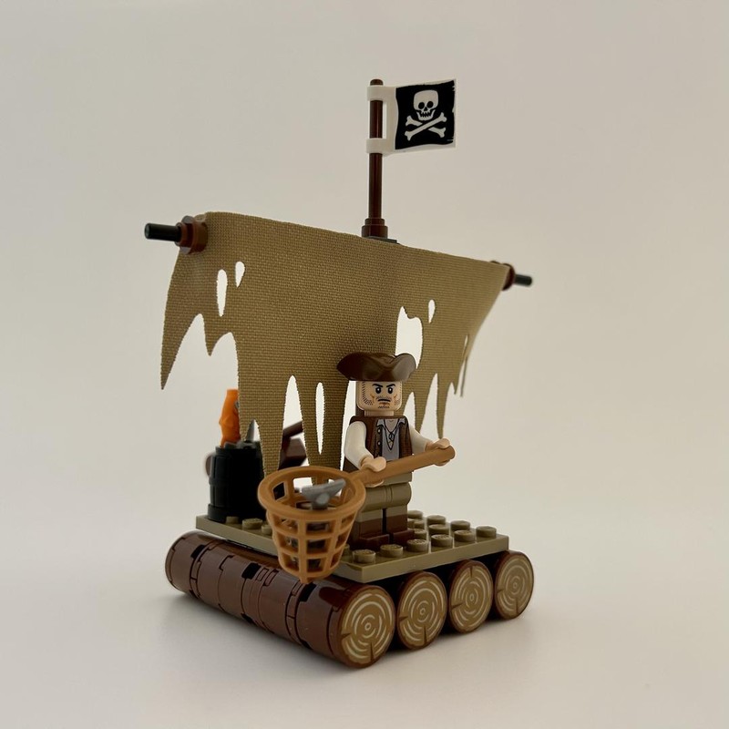 LEGO MOC Castaway's Raft by CaptainDarkNStormy | Rebrickable - Build ...