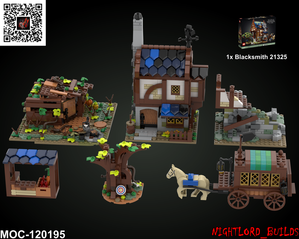 LEGO MOC Medieval Village Combo Pack #1 and #2 by Nightlord_Builds ...