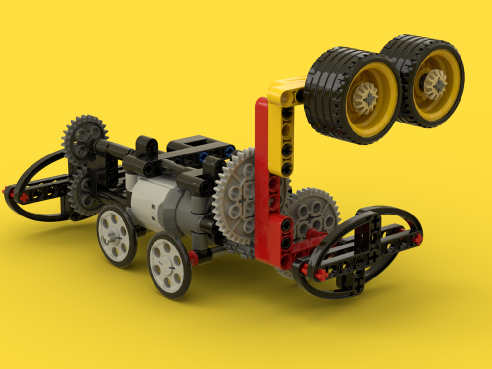 LEGO MOC car that can rotate without steering by Legojuulyt ...