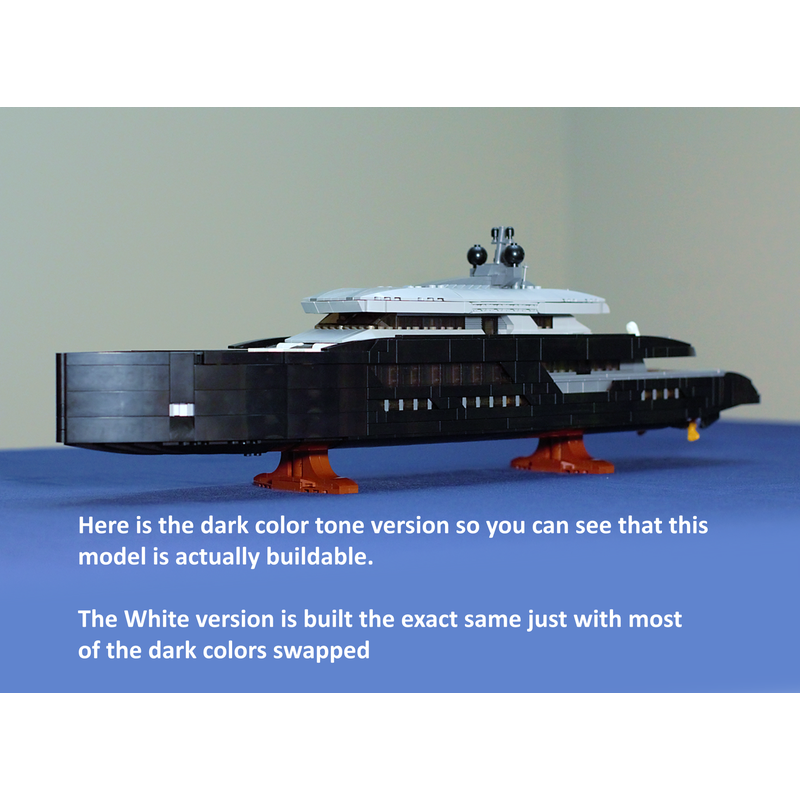 LEGO MOC Midi-Scale Yacht - White Version - 2,977 Pcs by MrJBuilds ...