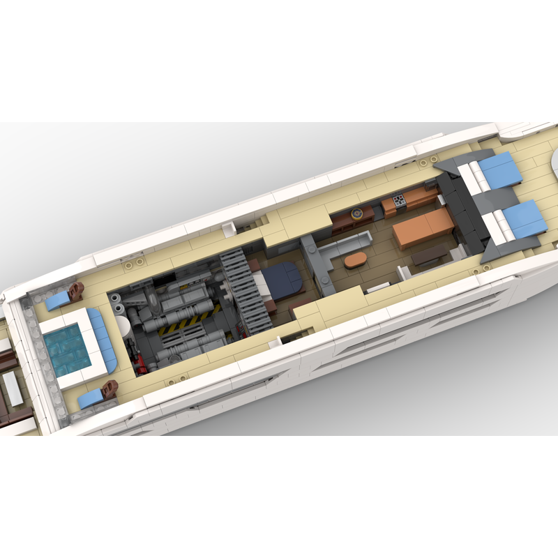 LEGO MOC Midi-Scale Yacht - White Version - 2,977 Pcs by MrJBuilds ...