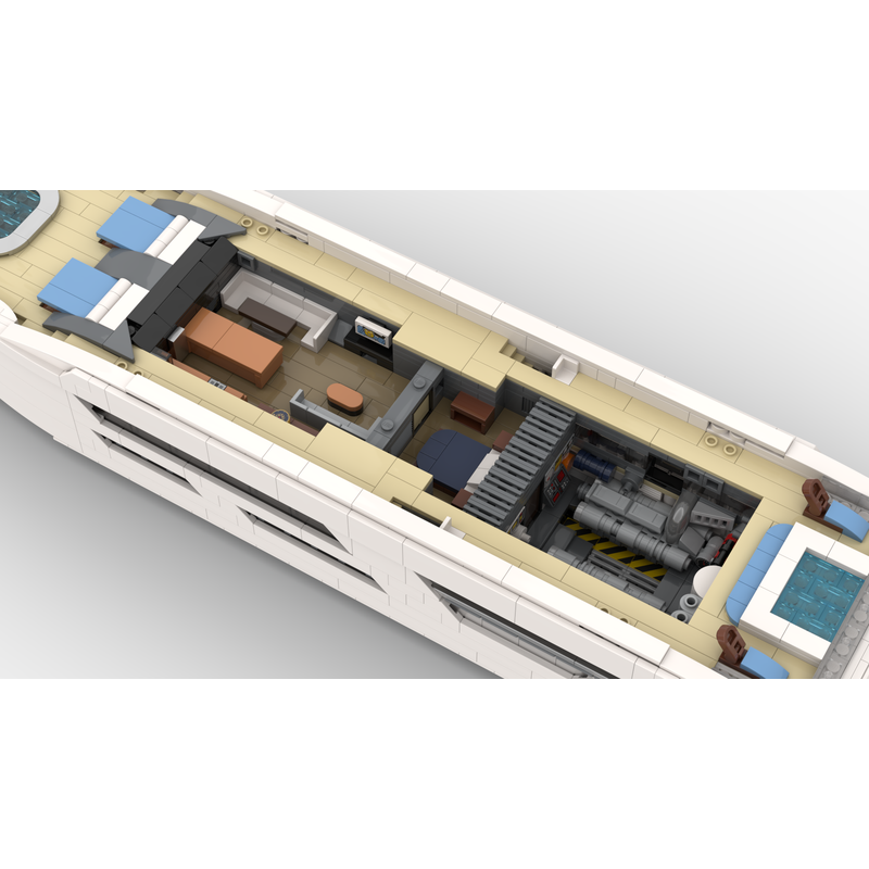 LEGO MOC Midi-Scale Yacht - White Version - 2,977 Pcs by MrJBuilds ...