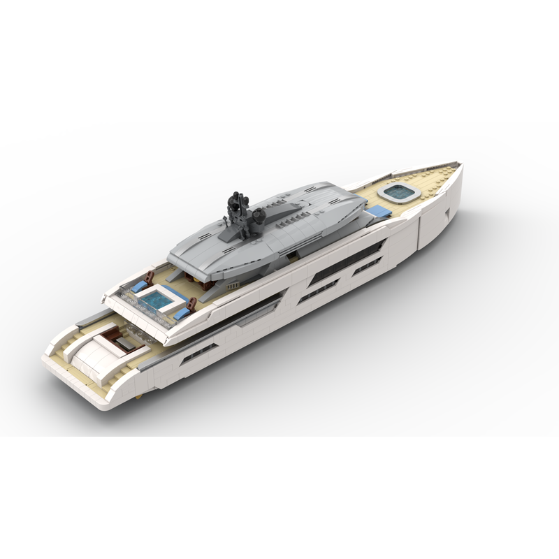 LEGO MOC Midi-Scale Yacht - White Version - 2,977 Pcs by MrJBuilds ...