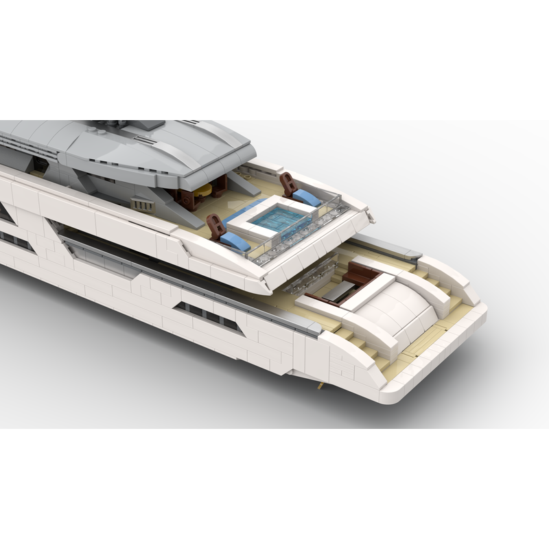 LEGO MOC Midi-Scale Yacht - White Version - 2,977 Pcs by MrJBuilds ...