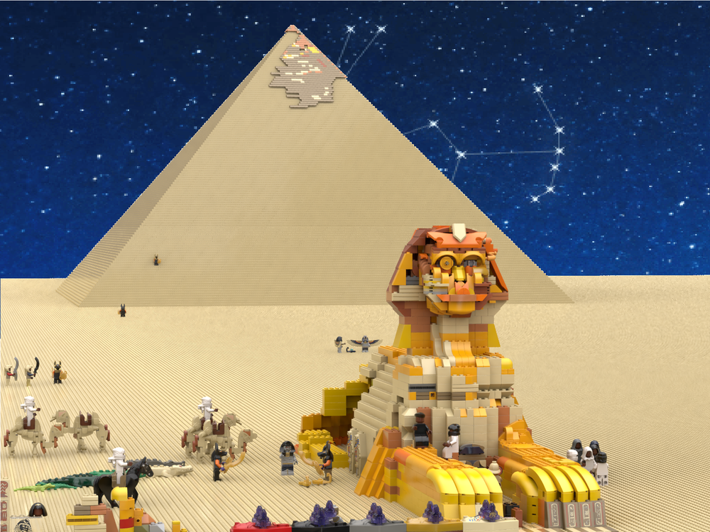 LEGO MOC Great Sphinx of Giza (Cvi Huang) by cvi | Rebrickable - Build ...