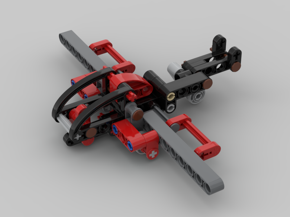 LEGO MOC Plane with steering by diddesen | Rebrickable - Build with LEGO