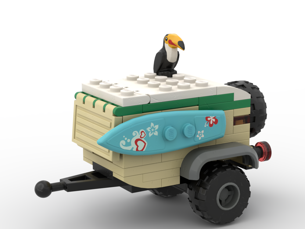 Lego Moc Teardrop Trailer By Designdad Rebrickable Build With Lego