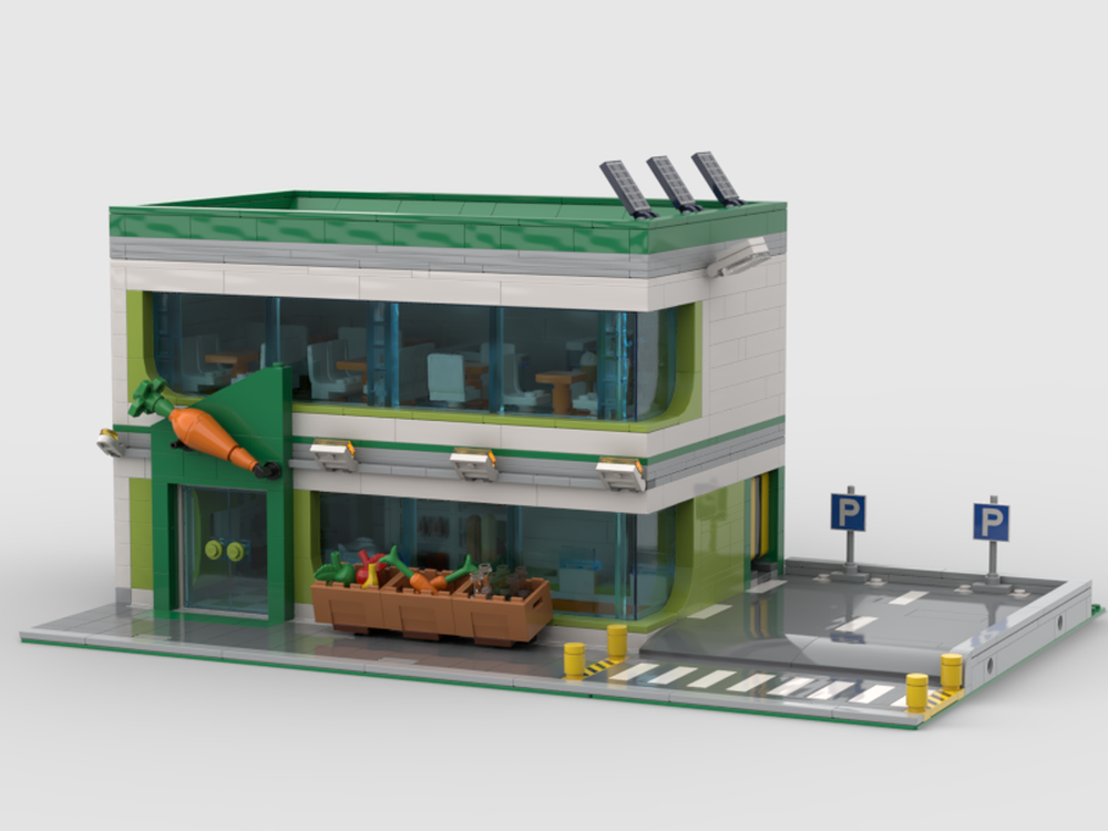 LEGO MOC Grocery Store and Cafe Modular by Mandy Nicholls | Rebrickable ...