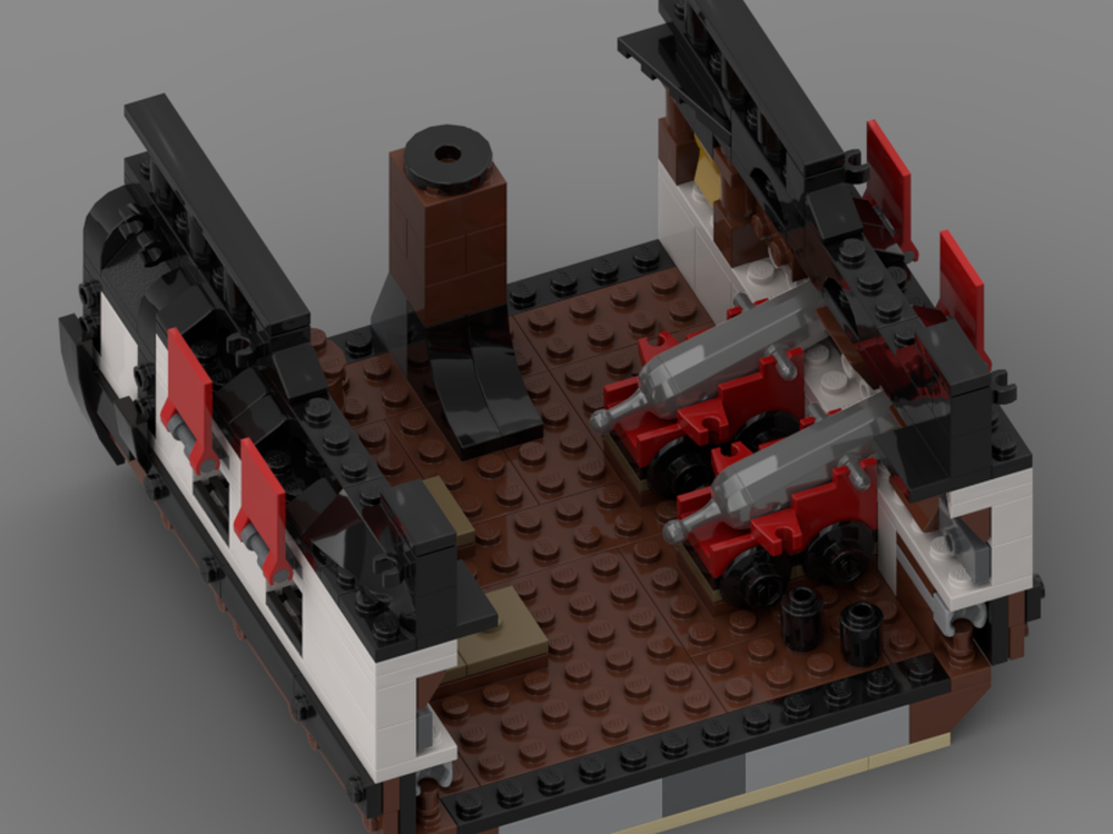Lego Moc Barracuda Galleon Extension By Garras Rebrickable Build