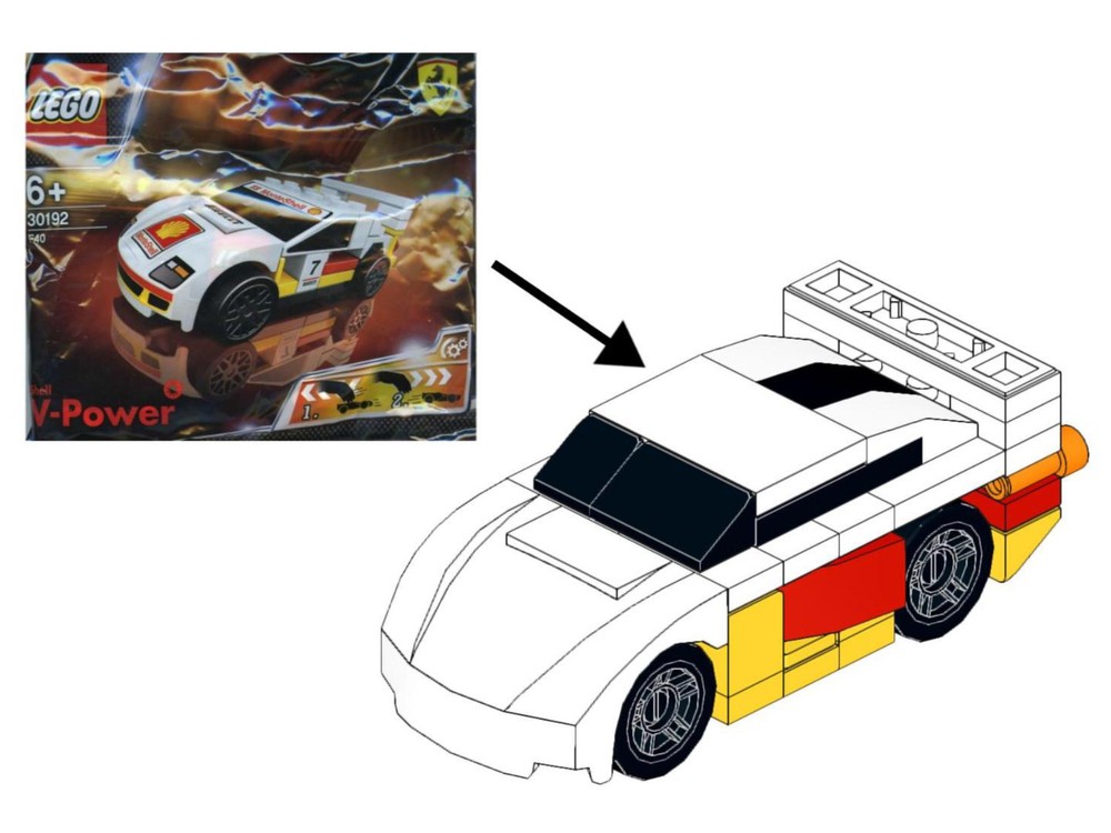 LEGO MOC 30192 Ferrari F40 (Remastered) by NJDesign | Rebrickable ...