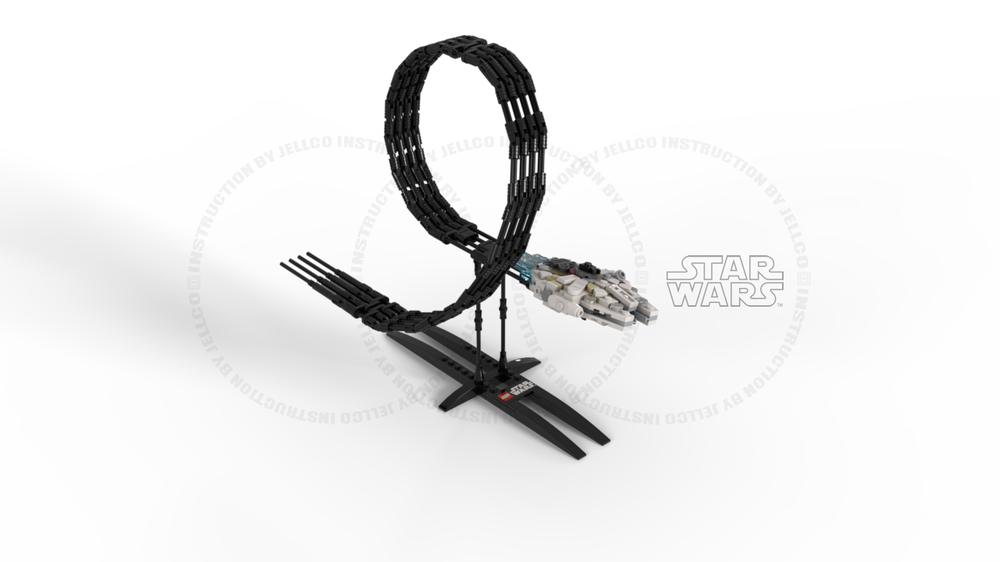 Lego Moc Ultramicro Mfalcon Desktop Version Roller Coaster Concept