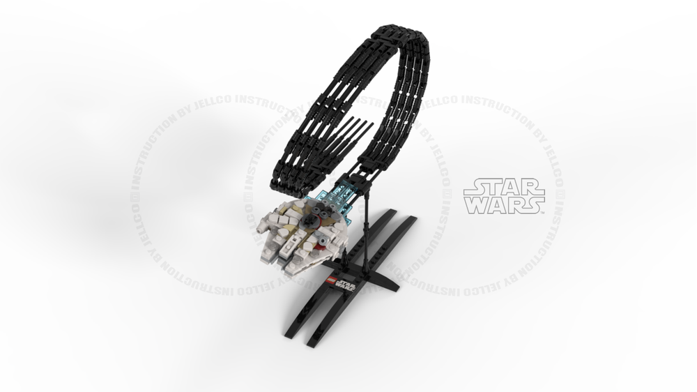 Lego Moc Ultramicro Mfalcon Desktop Version Roller Coaster Concept