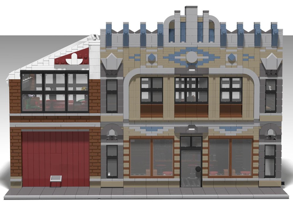 Lego Moc Brickstone Brewery And Comedy Club Modular Building By