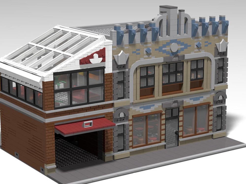 LEGO MOC Brickstone Brewery & Comedy Club Modular Building by ...