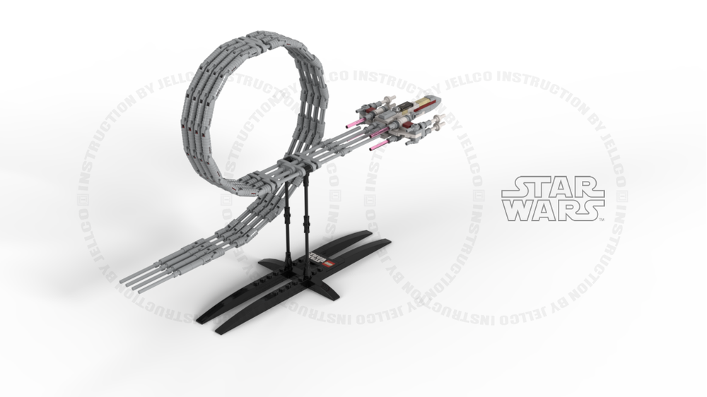 Lego Moc Ultramicro T 65b Rebel Starfighter Desktop Version Roller