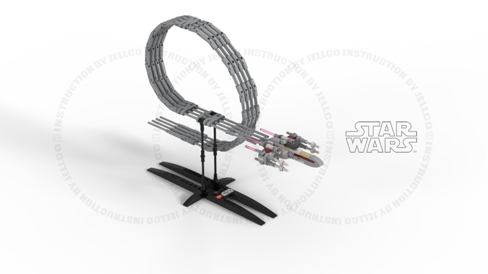 Lego Moc Ultramicro T 65b Rebel Starfighter Desktop Version Roller