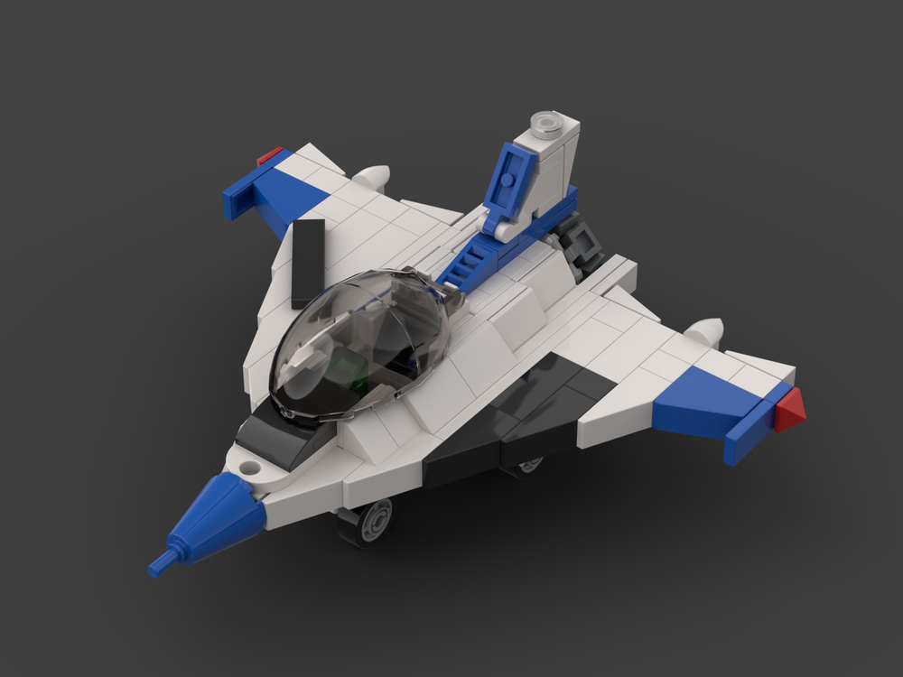 LEGO MOC F-16XL2 NASA Chibi Jet by legomania_josh | Rebrickable - Build ...