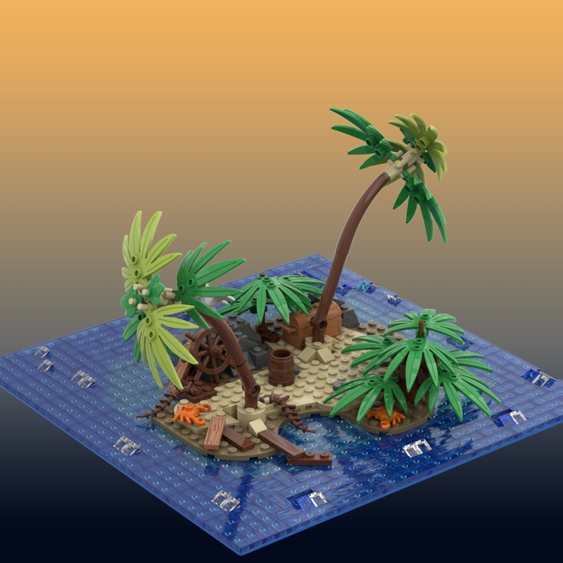 LEGO MOC Deserted pirate island by LucSoleBricks | Rebrickable - Build ...