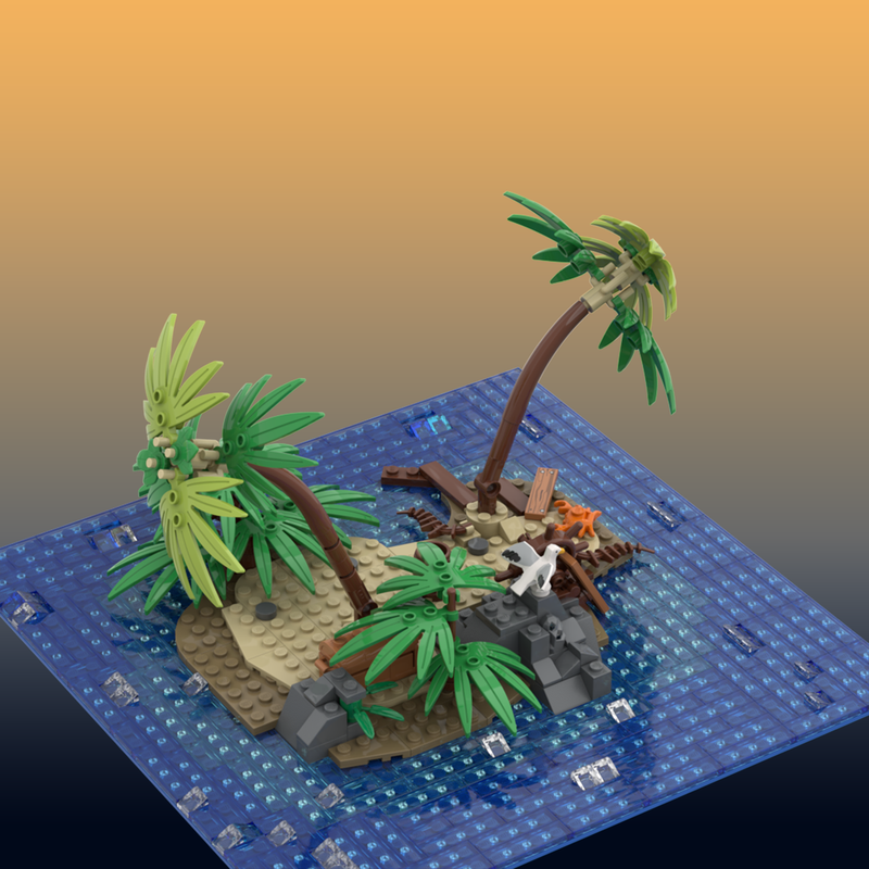 LEGO MOC Deserted pirate island by LucSoleBricks | Rebrickable - Build ...