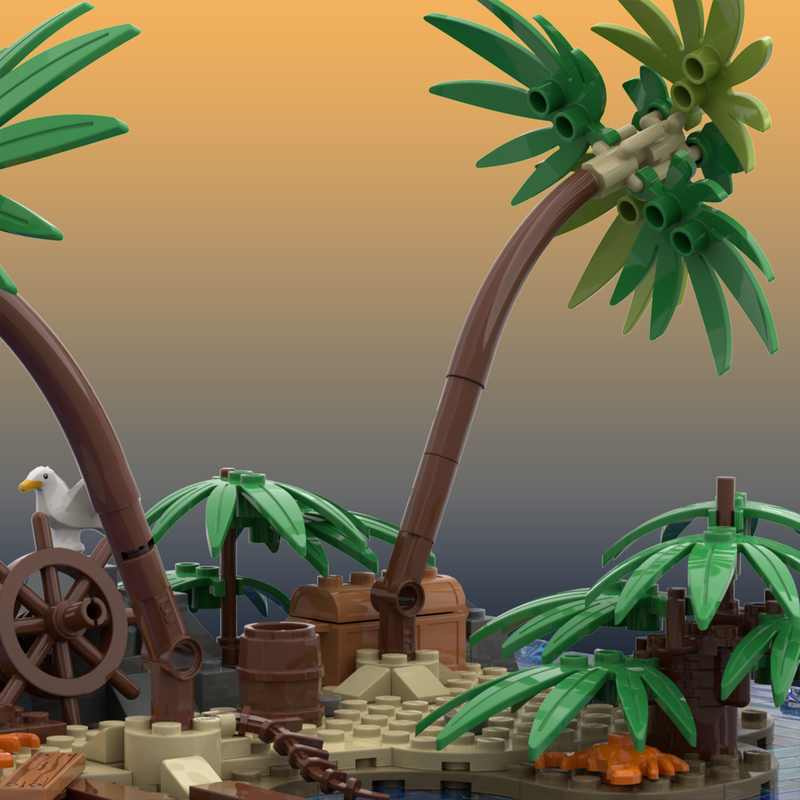 LEGO MOC Deserted pirate island by LucSoleBricks | Rebrickable - Build ...